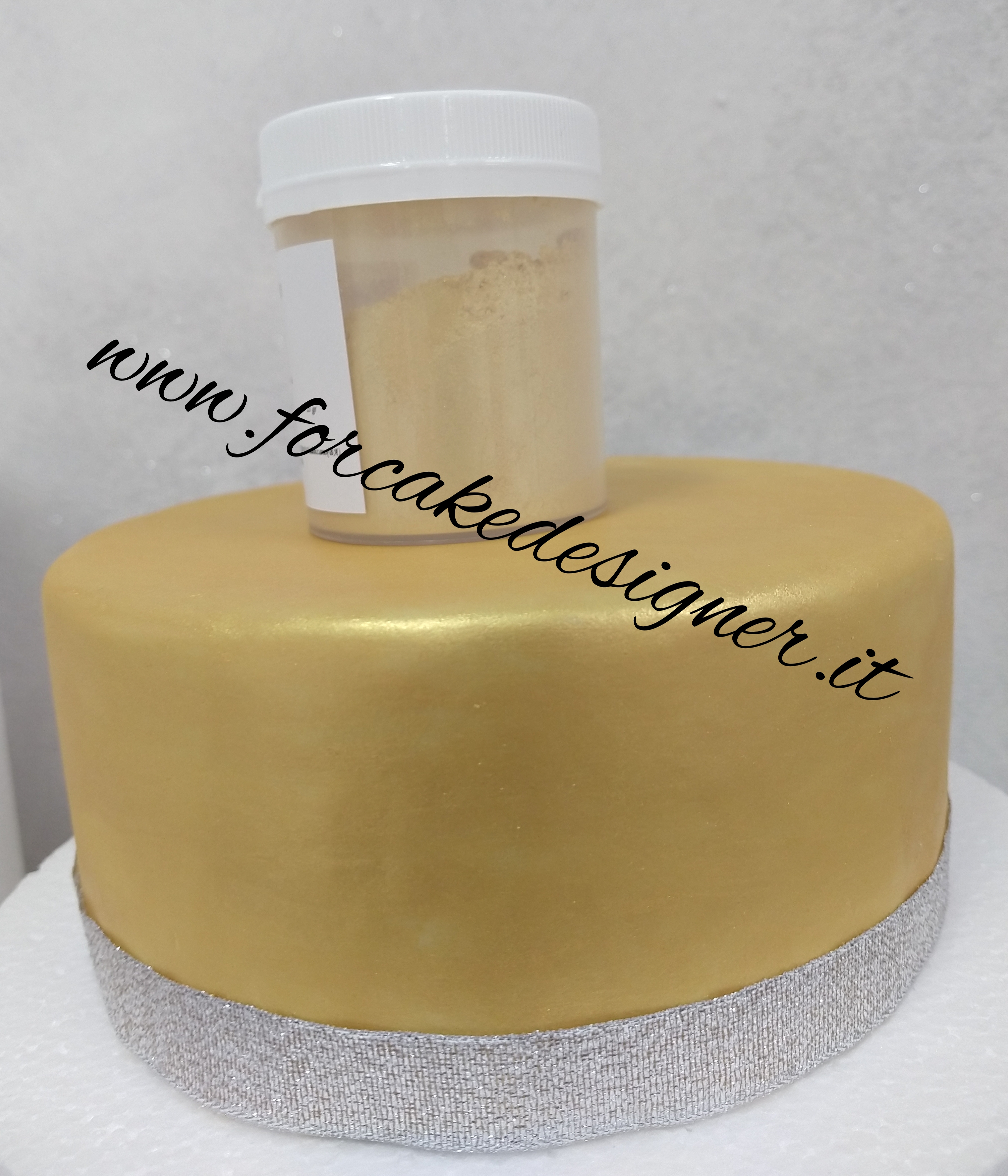 Forcakedesigner Colorante oro perlescente alimentare 25 gr.